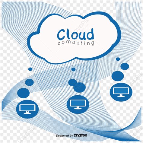 Vector Cloud Computingscience And Technologybluecomputer Png Image