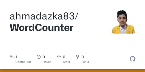 GitHub Ahmadazka WordCounter