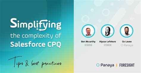 simplifying the complexity of sfdc cpq tips and best practices yossi