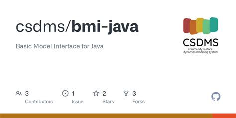 GitHub Csdms Bmi Java Java Bindings For The Basic Model Interface