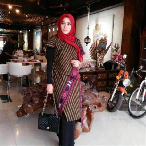 Jual Baju Dress Kain Tenu Lurik Dan Tenun Motif Premium Shopee Indonesia