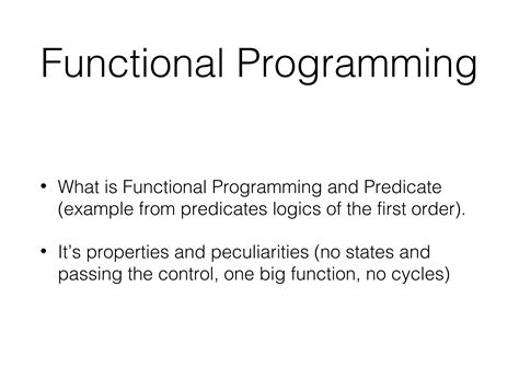 Functional Programming Ppt
