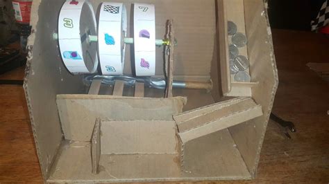 Diy Cardboard Slot Machine Very Simple Youtube
