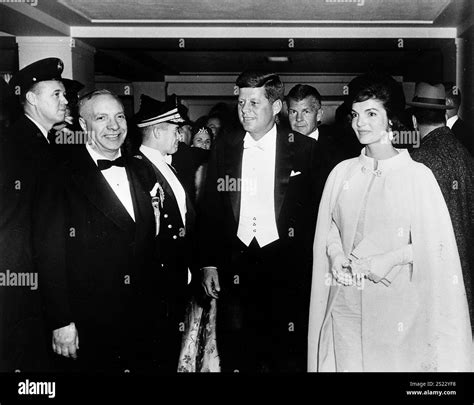 President John F Kennedy And First Lady Jacqueline Kennedy Arrive At