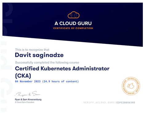 davit saginadze on linkedin certificate of completion a cloud guru