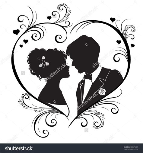 Couple Heart Wedding Clip Art