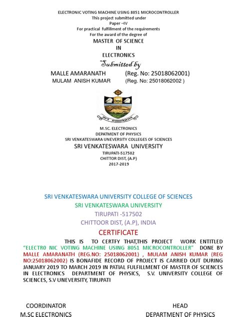 Automatic Voting Machine Download Free Pdf Embedded System Programming Language