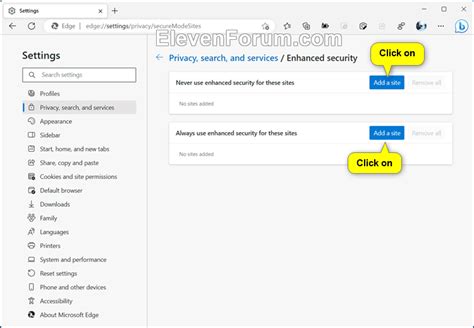 Add Or Remove Site Exceptions For Enhanced Security In Microsoft Edge