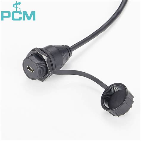 Waterproof USB Connector Micro B Female China IP67 Waterproof Cable And Waterproof USB