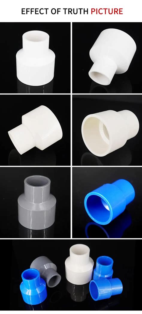 Upvc Pvc 파이프 피팅 소켓 감소 커플 링 Pvc 플라스틱 감소 소켓 커플 링