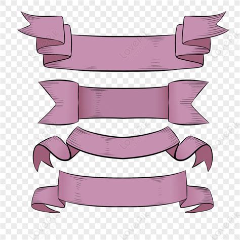 레트로 일러스트 리본 배너 상업적인 당겨장식라 후아 Png 일러스트 무료 다운로드 Lovepik