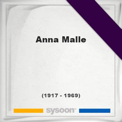 Anna Malle Grave Sysoon