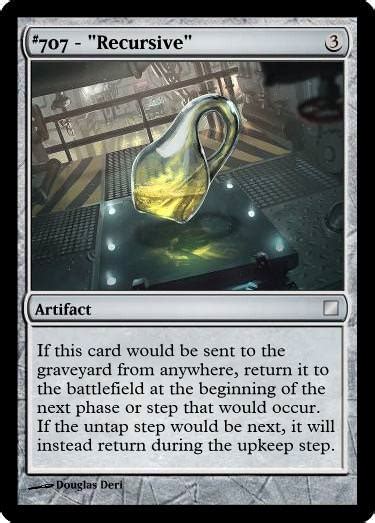 707 recursive uncommon artifact custom card creation magic fundamentals mtg