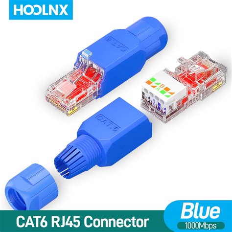 Hoolnx Tool Free RJ Connector Tool Less UTP CAT CAT A Field Termination Modular Plug For