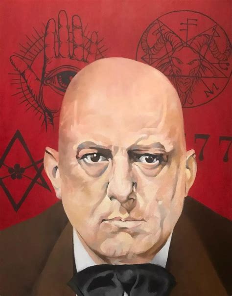 Aleister Crowley Occultist Portrait Etsy Uk