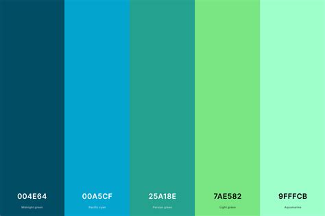 35 Best Green Color Palettes With Names And Hex Codes Artofit