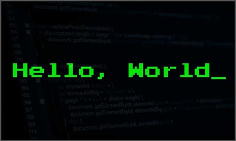 Hello World Program In 25 Different Programming Languages