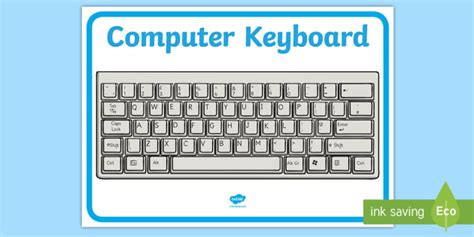 Computer Keyboard Poster Teacher Made