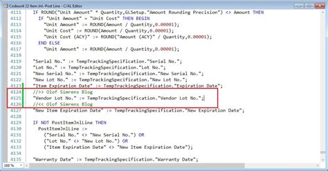 Add Fields To The Item Tracking Lines Olof Simren Microsoft