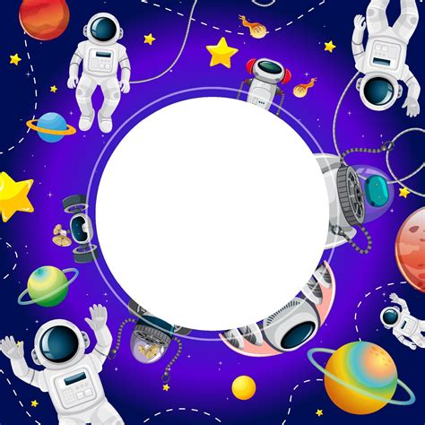 A Banner Outer Space Scene Background 5240245 Vector Art At Vecteezy