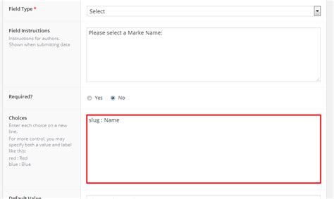 Php How To Get Advanced Custom Field Choice Value From Another