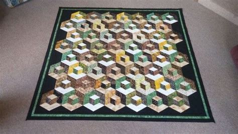 3d Hexagon Quilt By Paco Rich Pjs Crafty Creations Hexagon Quilt Hexagon Quilt Pattern Pin