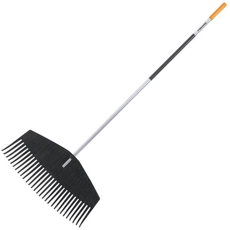 Fiskars 24 In Poly Leaf Rake With 60 In Aluminum Handle 29 Tine Do It Best