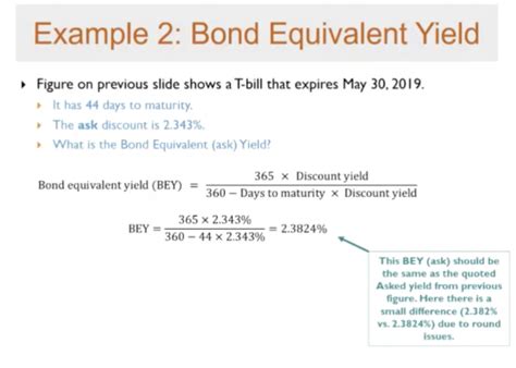 Example 2 Bond Equivalent Yield Figure On Previous