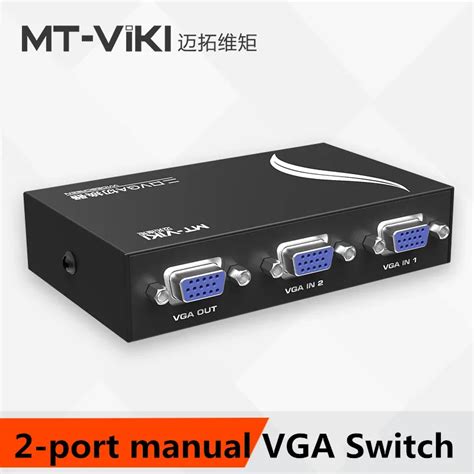 MT VIKI PCS Lot Port Manual VGA Switch Box Switcher VGA Selector In For Computer LCD