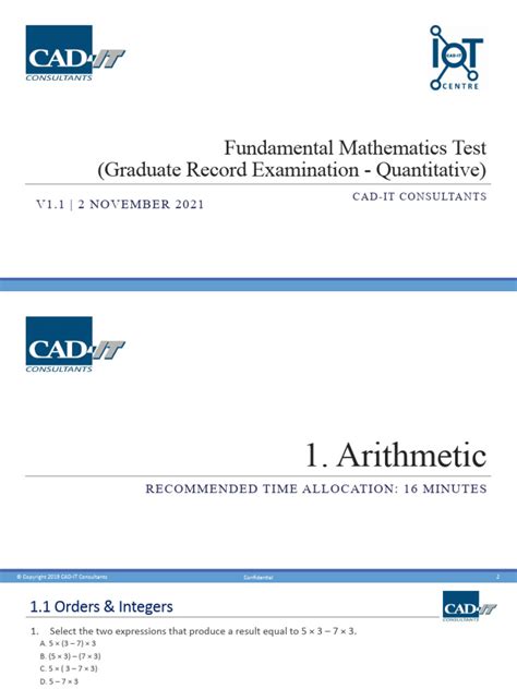 Fundamental Mathematics Test Pdf Numbers Mathematics