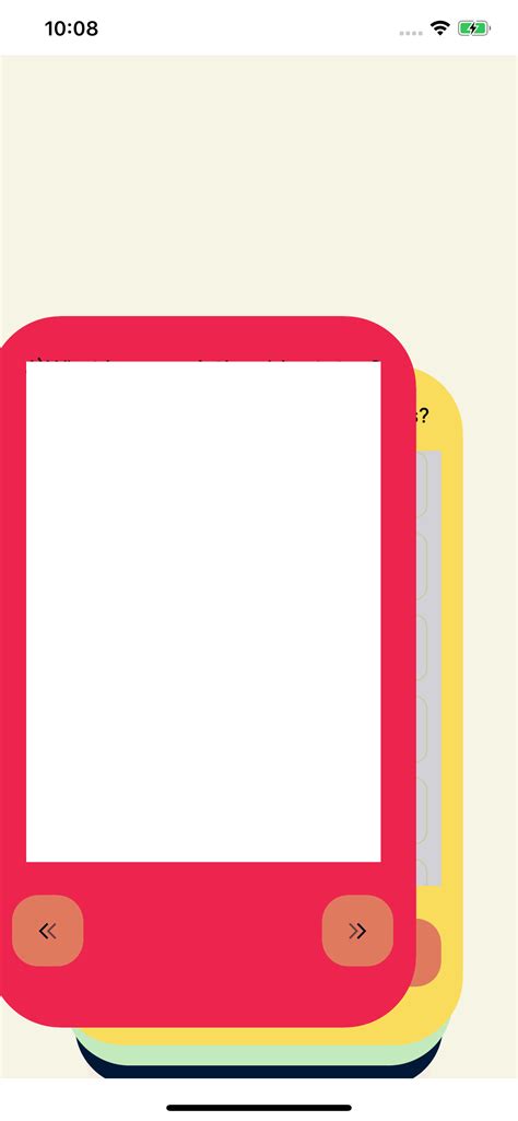 Ios Cardlayout Swipe Left Programmatically Not Working Stack Overflow