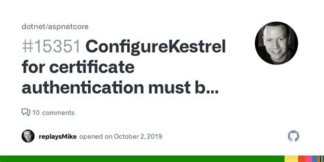 Configurekestrel For Certificate Authentication Must Be Placed Before