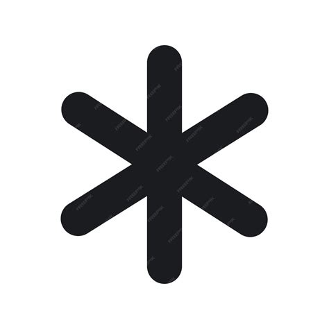 Premium Vector Asterisk Icon Set Password Or Passcode Asterisk Sign In Black Filled And