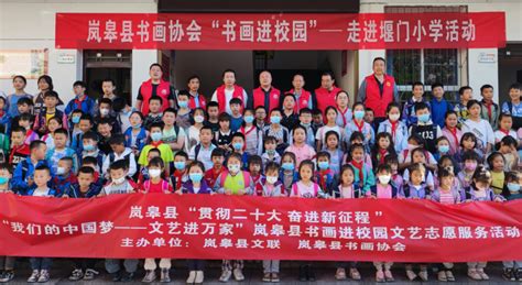 堰门小学书画进校园翰墨润童心 岚皋县人民政府