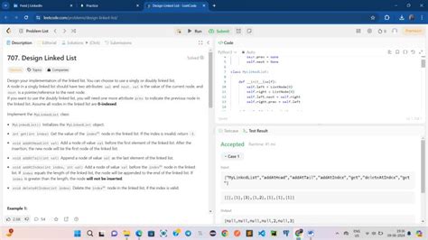 How To Design A Linked List Using Mylinkedlist Karthik K Navalli
