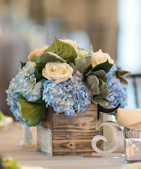 Blue Hydrangea Centerpieces Luxe 5d Rose Hydrangea And Orchid