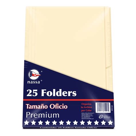 Folder Oficio Colores Nassa Papelerías Bety