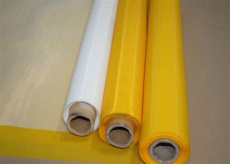 Poliester Malla Serigrafia Sitodruk Tkanina Siatka Siatka Drukarska Z żółtego Jedwabiu