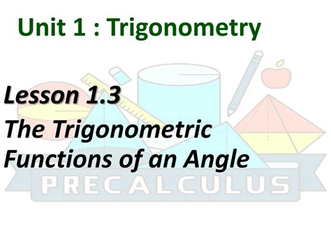 Solution Lesson 1 4 Trigonometric Circular Functions Studypool