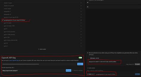 How To Add Open Router Api Key And Use Its Models Bug Reports Cursor Community Forum