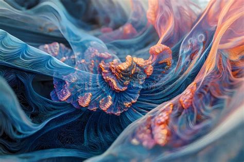 Abstract Digital Art With Swirling Colors And Textures Stock Illustration Illustration Of