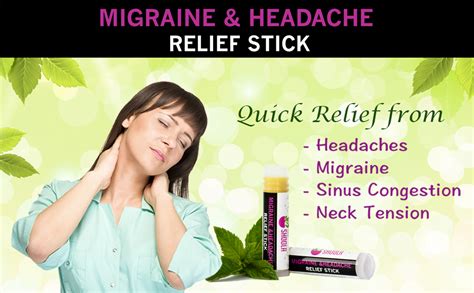 Migraine And Headache Relief Stick 2 Pack Quick Relief From Headache Sinus Congestion Neck