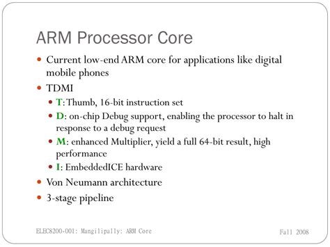 PPT ARM Processor Cores PowerPoint Presentation Free Download ID 230244