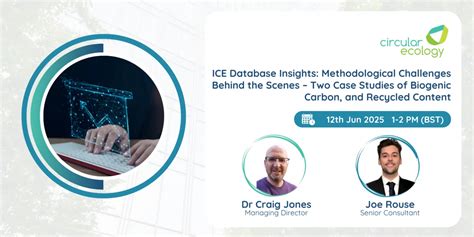 New Ice Database Webinar Series Announced Circular Ecology