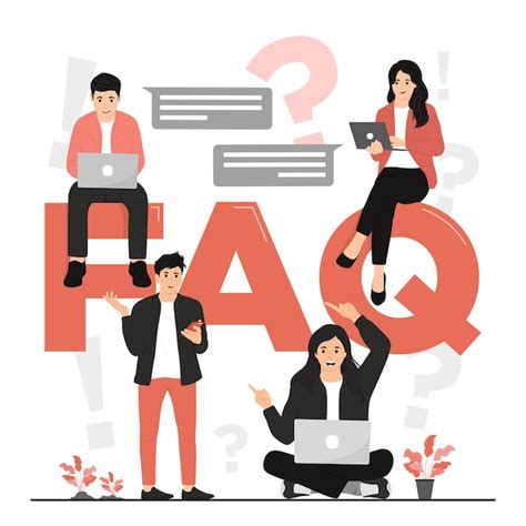 Premium Vector Flat Vector Faq Faqs Concept Illustration