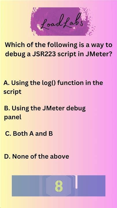 Which Of The Following Is A Way To Debug A Jsr223 Script In Jmeter Debug Sampler In Jmeter