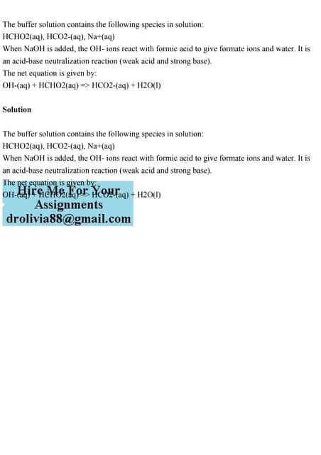 the buffer solution contains the following species in solutionhch pdf