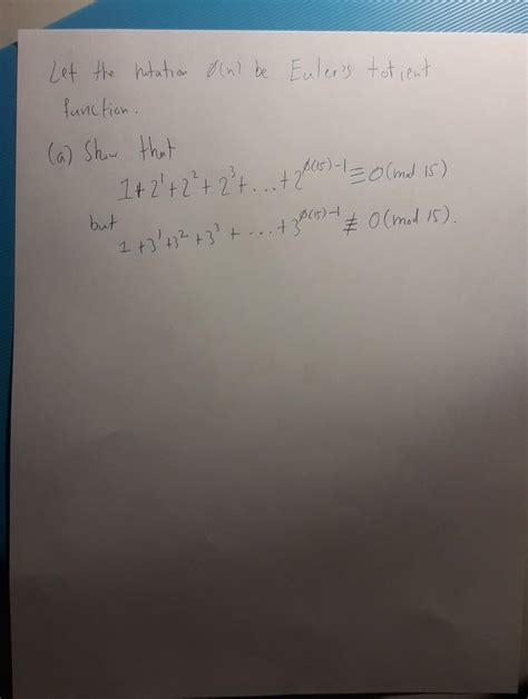 solved let the notation Ø n be euler s totient function