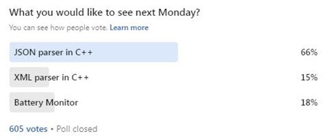 Herik Lima On Linkedin And The Winner Is Json Parser In C Great