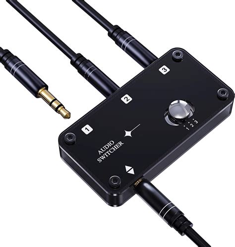Cooidea 35 Mm Jack Audio Switch 3 In 1 Out Mit 35 Mm Audiokabel